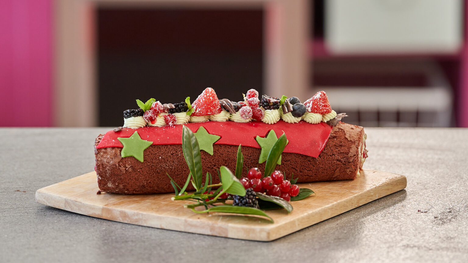10 x feestelijke kerstbuche voor het kerstdessert